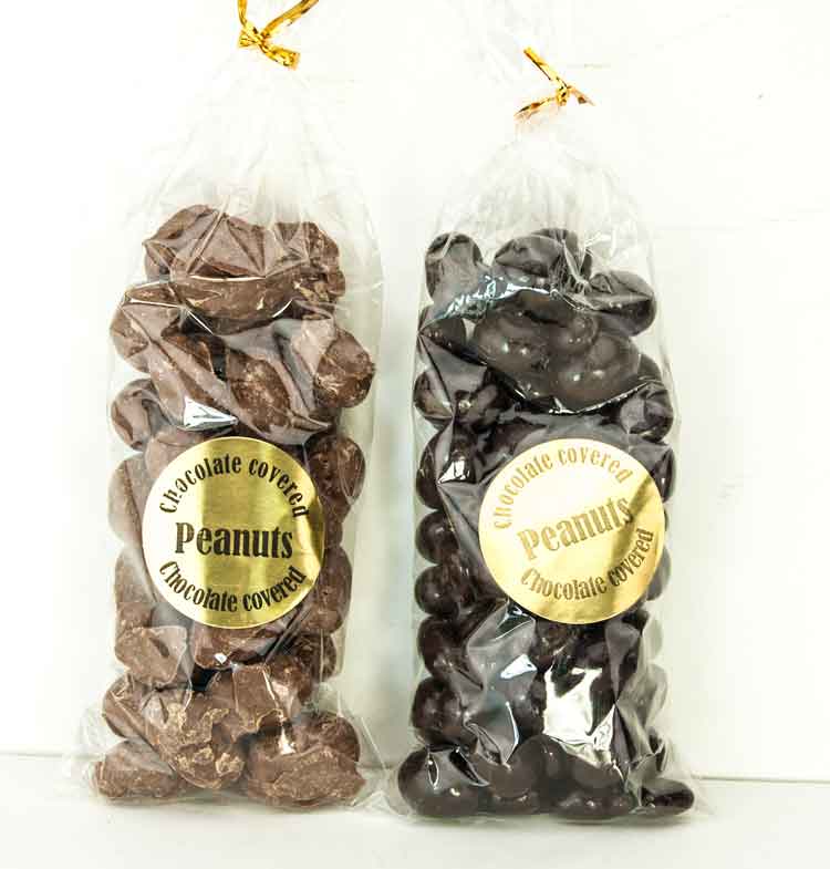 Peanuts in Milk or Dark Chocolate